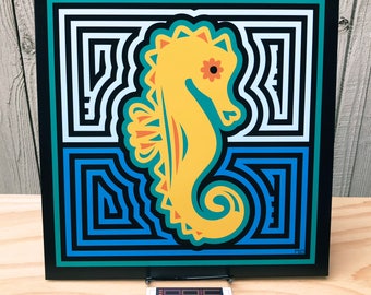 Mola-inspired artwork by Papermolas on Etsy