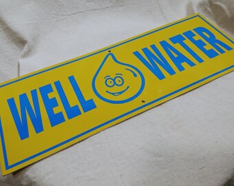 Well water sign | Etsy