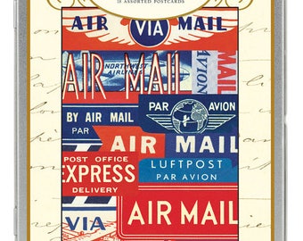 Airplane Post Mark Air Mail Par Avion Mail Art Rubber Stamp