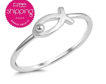 Christian fish ring | Etsy