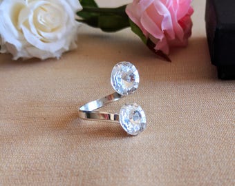 Sterling silver ring with stone | Etsy