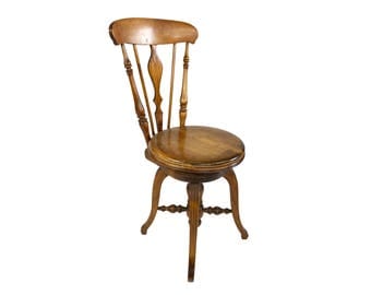 Antique piano stool | Etsy