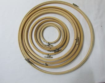 Wood embroidery hoop | Etsy