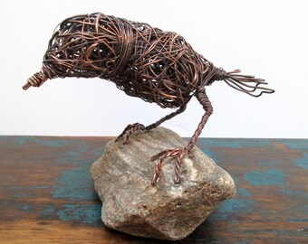 Wire bird sculpture | Etsy