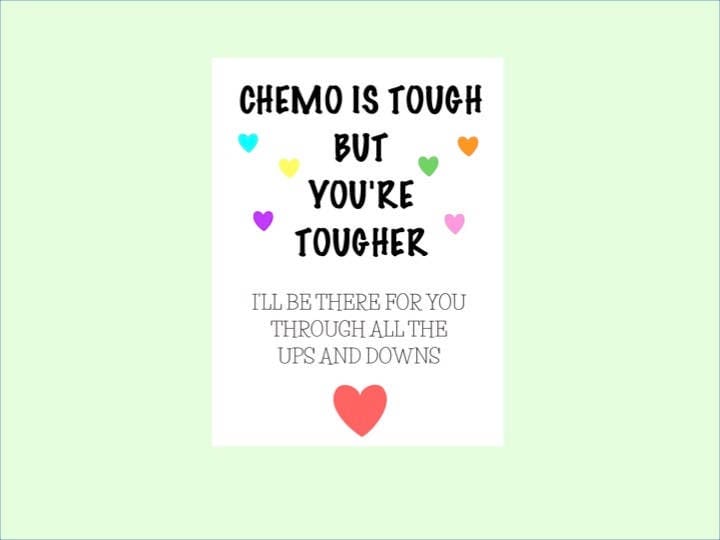 Illustrated Chemo Greeting Card Cancer Treatment Support