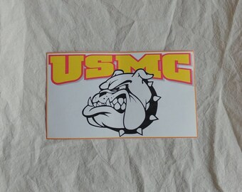 Marine corps bulldog | Etsy