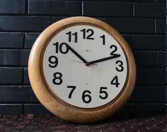 Butcher block clock | Etsy