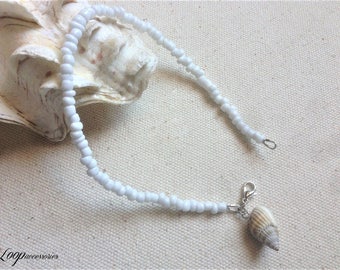 Shell anklet | Etsy