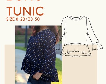 Boho tunic pattern | Etsy