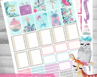 Printable Planner Stickers for Erin Condren Planner Winter