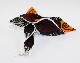 Ankara earrings | Etsy