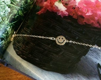 Smiley Face Bracelet Smiley Face String Bracelet Smiley Face
