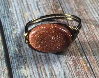 Brown goldstone | Etsy