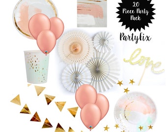 Rose Gold Party Etsy 8833