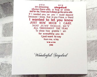 Stepdad card | Etsy