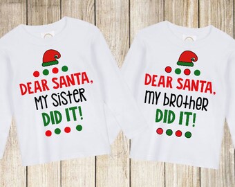 Sibling christmas | Etsy