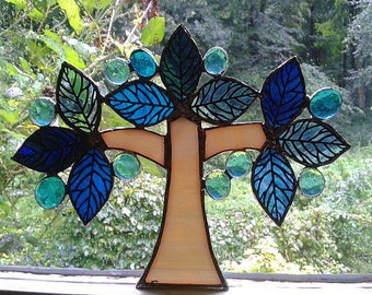 Stained glass tree | Etsy