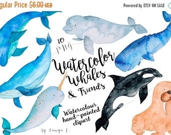 Sea animals clipart | Etsy