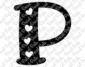 Letter p svg | Etsy