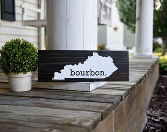 Kentucky Rustic Wood State Cut Out Wooden Kentucky State