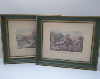 Currier ives print | Etsy