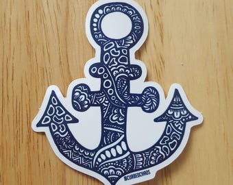 Anchor sticker | Etsy