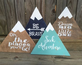 Mountain wall decor | Etsy