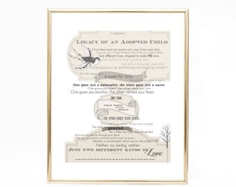 Adoption poem | Etsy