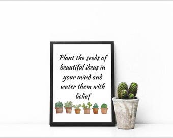 Succulent quote | Etsy