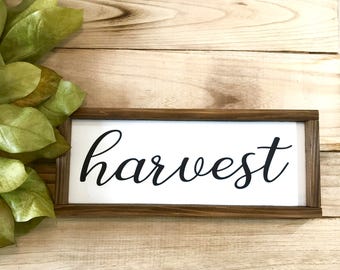 Harvest sign | Etsy