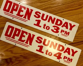 Vintage open sign | Etsy