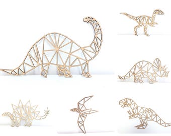 Geometric dinosaur | Etsy