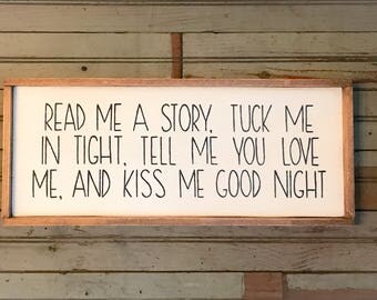 Read me a story sign | Etsy