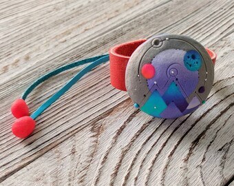 Polymer clay jewelry | Etsy