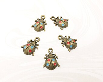 Ladybug charms | Etsy