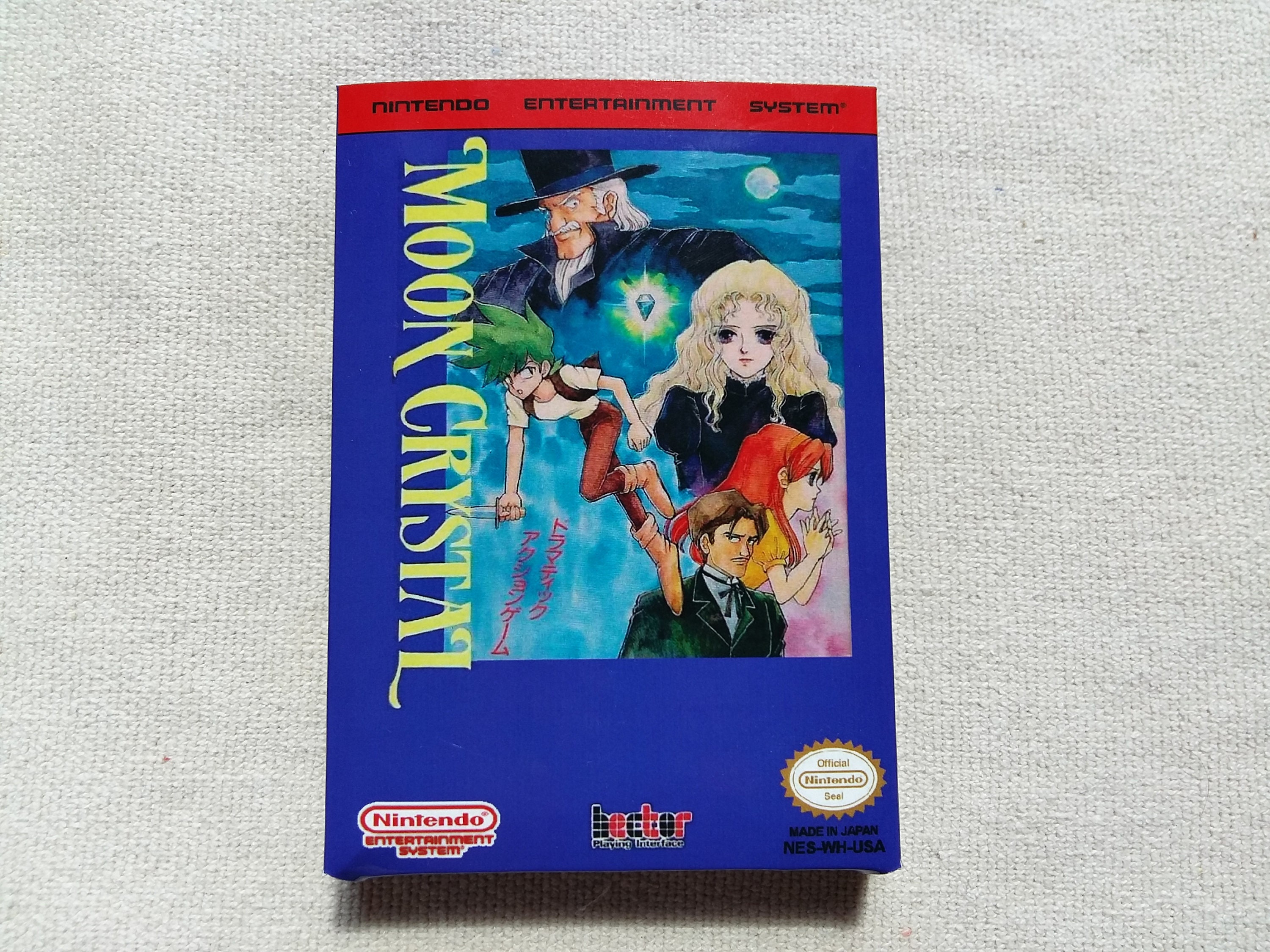 NES Moon Crystal Replacement Box Universal Video Game Case