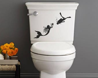 Toilet decal | Etsy