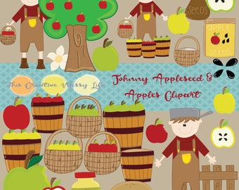 Apple tree clipart | Etsy