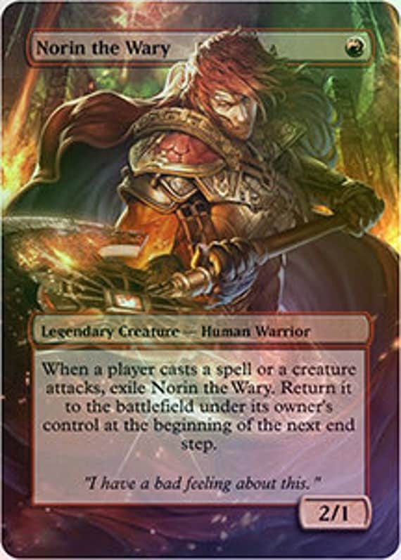 Norin the Wary Series 2 Altered Art Custom Design Foil or