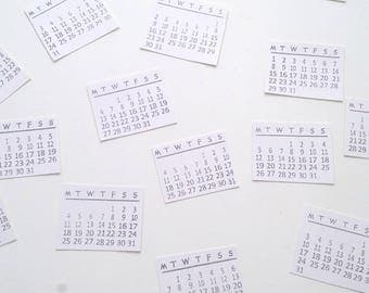 Calendar stickers | Etsy