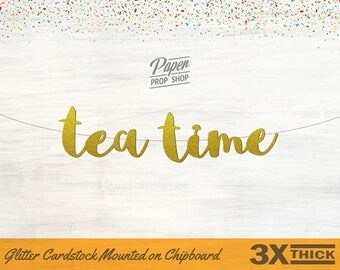 Tea party banner | Etsy