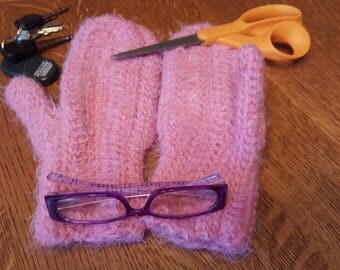 Pink mittens | Etsy
