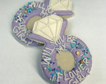 Flower girl cookie | Etsy