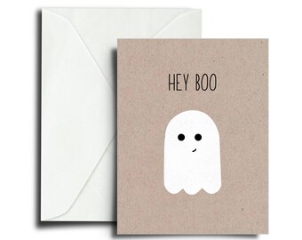 Funny Halloween Love Card Hey Boo-tiful