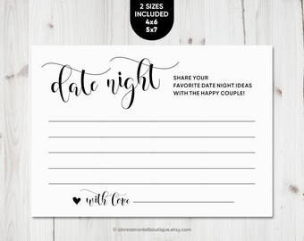 Printable Date Night Cards Date Night Ideas Card Date Jar