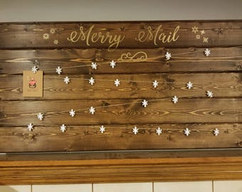 Merry mail sign | Etsy