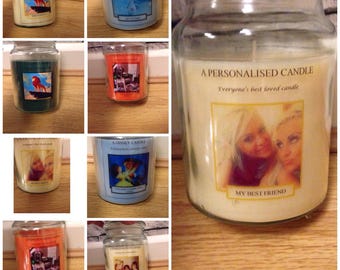 Personalised candles | Etsy