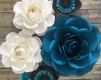 Paper flower wall | Etsy