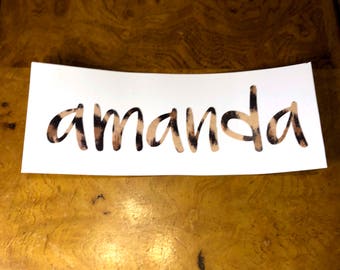 Custom Vinyl Name Sticker