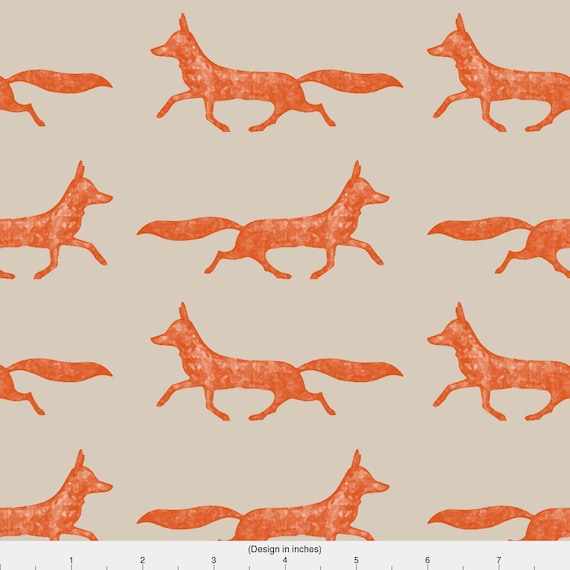 Fox Hunt Fabric Run Fox Run By Clpourlamaison Orange Fox